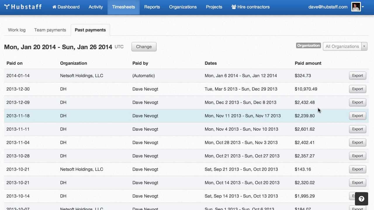Timesheets Introduction