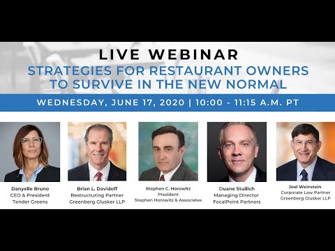 Strategies for Restaurant Owners to Survive in the New Normal