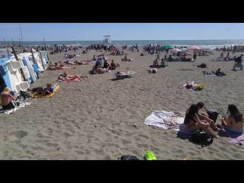 Spring On Italy's Ostia Beach