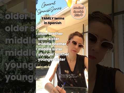 GENERAL SPANISH SERIES~ FAMILY MEMBERS in Spanish .#medicalspanish #spanishfordoctors#familymembers