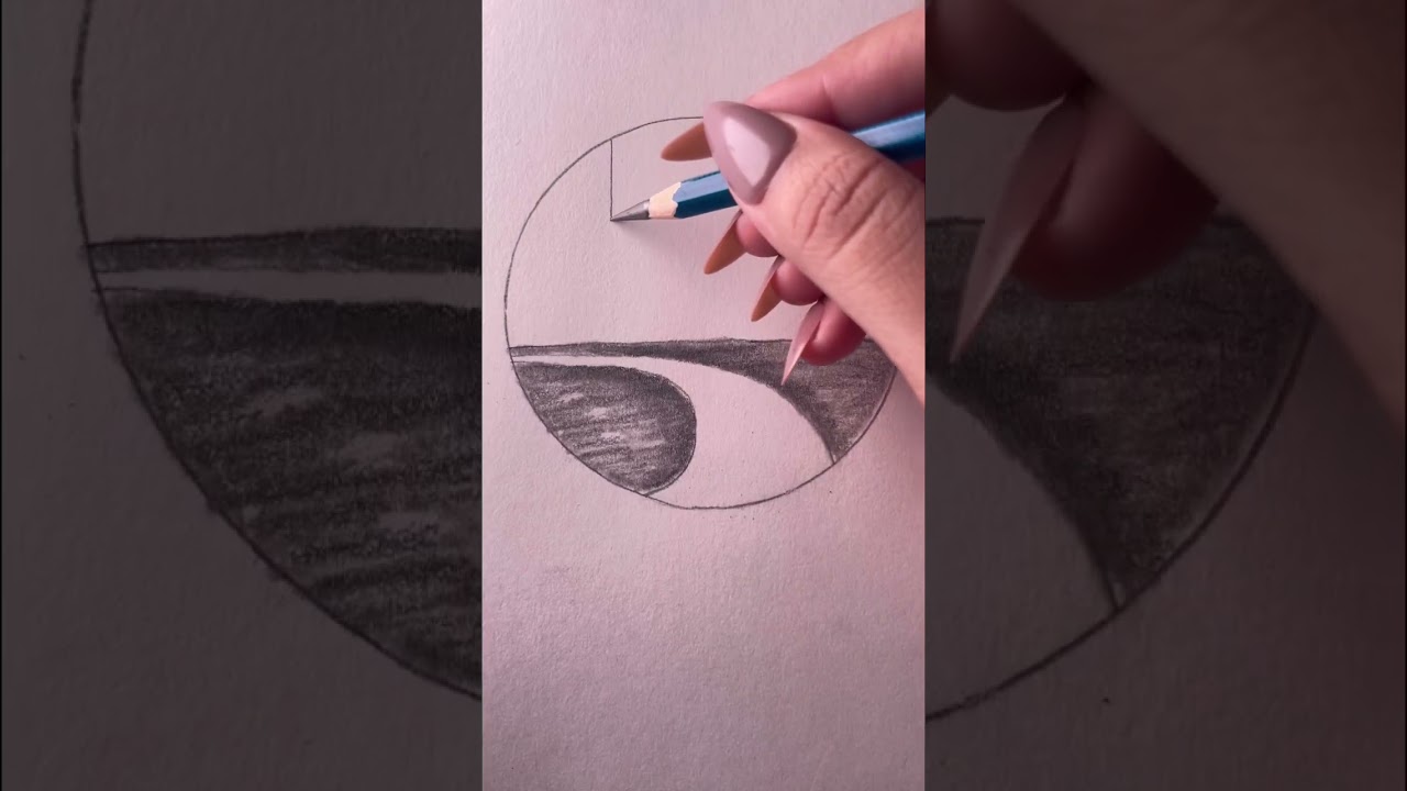 How to draw a landscape #art #landscape