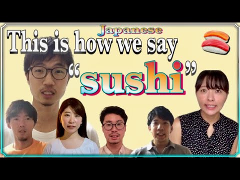 🍣The correct pronunciation of "SUSHI" (#44)