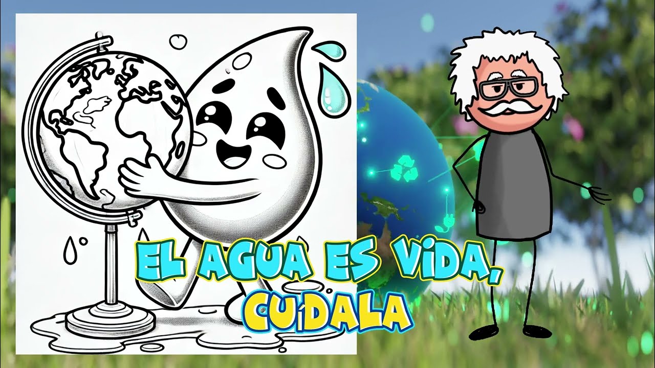 🎨💧 7 Carteles para Colorear sobre el Cuidado del Agua | Actividades Educativas para Niños 💧🎨