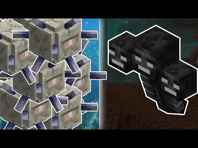 The Wither vs. The Elder Guardian in Minecraft: Which boss is stronger?