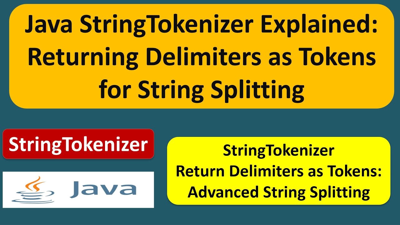 Java StringTokenizer Explained: Returning Delimiters as Tokens for String Splitting