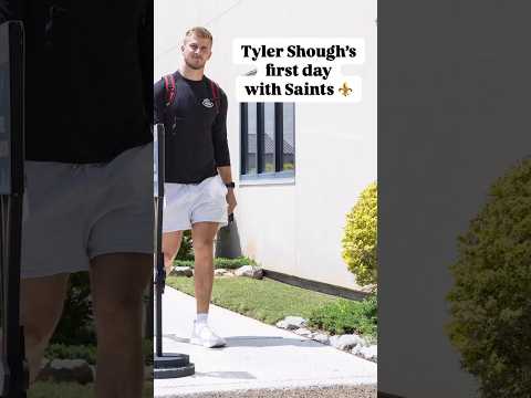 Tyler Shough 👋 Rookie Minicamp 2025 #saints #nfl #shorts