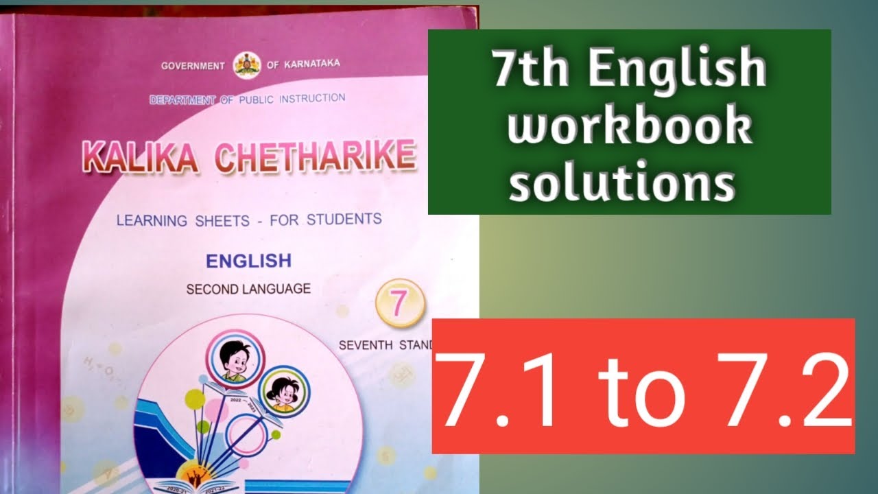 7th English kalikachetarike work book solution