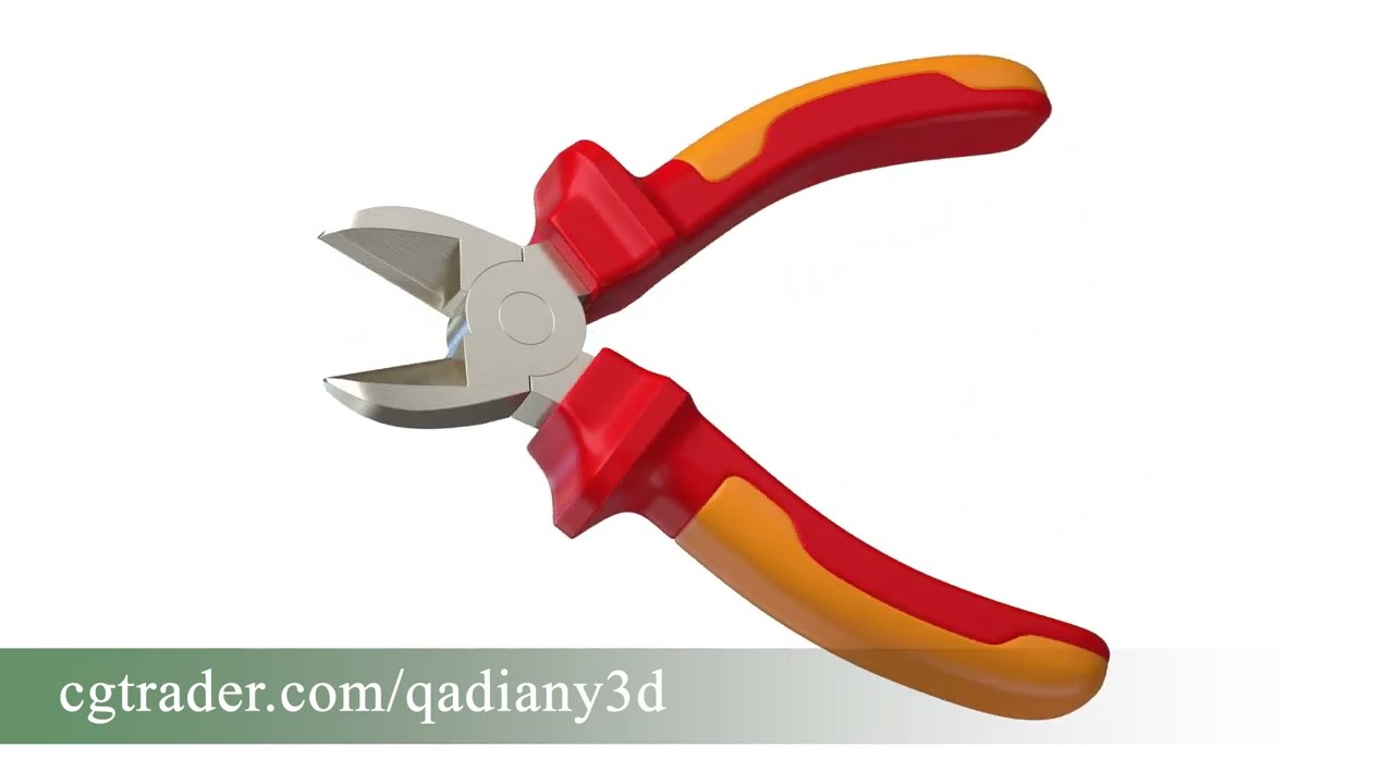 CuttingPliers 3D-Model CGTrader Qadiany3D 3DsMax
