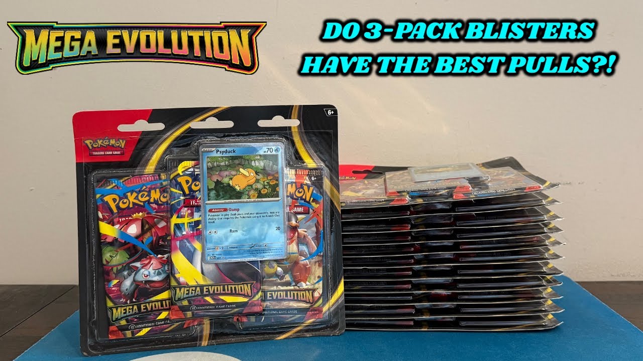 Are MEGA EVOLUTION 3-Pack Blisters the BEST PRODUCT from this NEW POKEMON SET?!