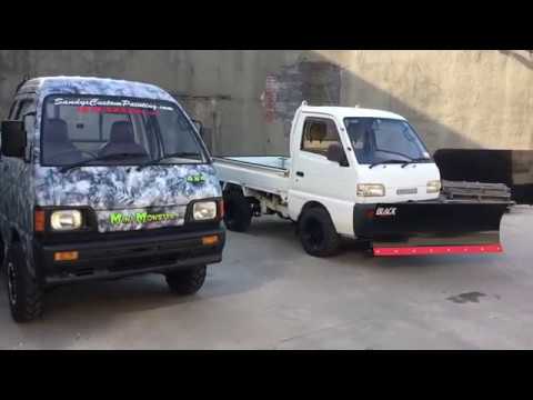 Japanese Mini Truck 4x4 Winter Package W/Blackline Snow Plow For Sale