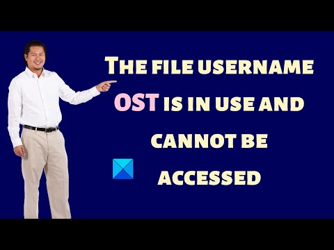 Outlook The file username ost is in use and cannot be accessed