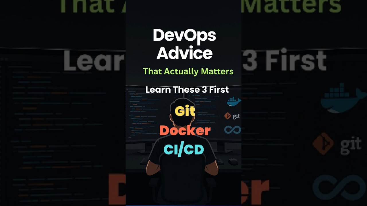 Learn These 3 First: Git, Docker, CI/CD #Shorts #Devops