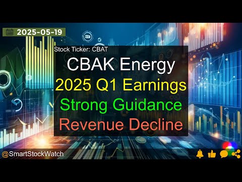 CBAK Energy (CBAT) - 2025 Q1 Earnings Analysis