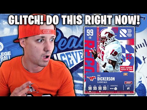 HUGE GLITCH! GET 99 DICKERSON WITHOUT PLAYING SOLO SEASONS! CFB 25!