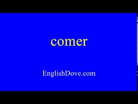 How to pronounce comer in American English.