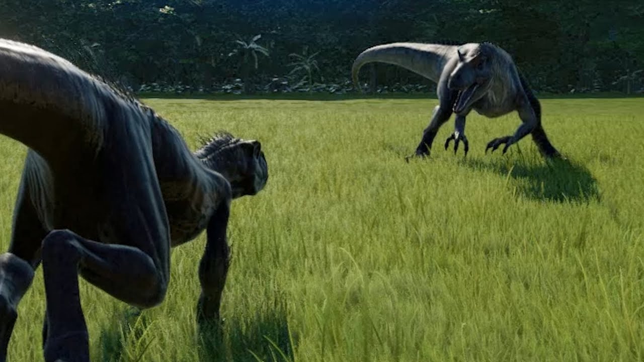 Allosaurus VS Indoraptor - Jurassic World Evolution