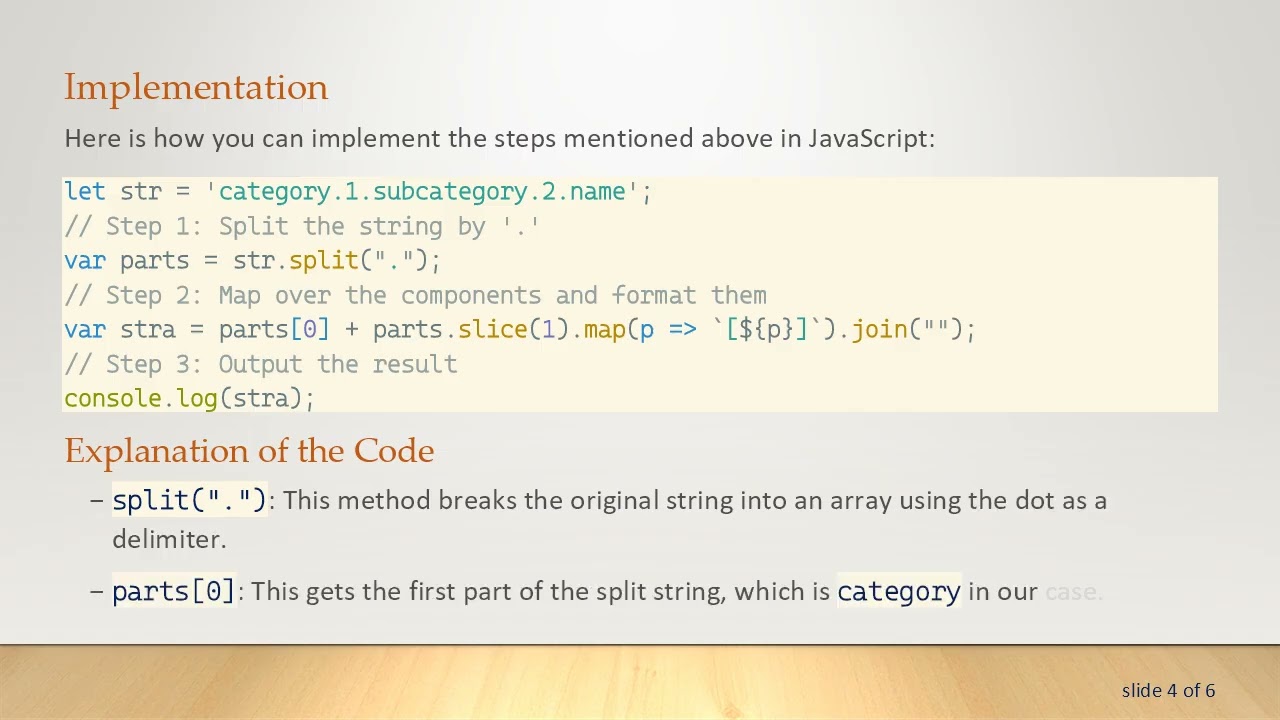 Convert dot notation string to array notation string with JavaScript