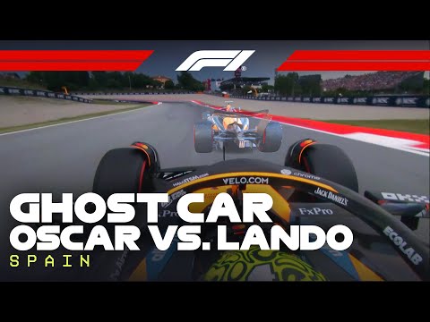 Oscar Piastri and Lando Norris' Ghost Car Lap Comparison | 2025 Spanish Grand Prix