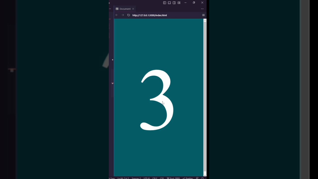 CSS html countdown Timer #shorts
