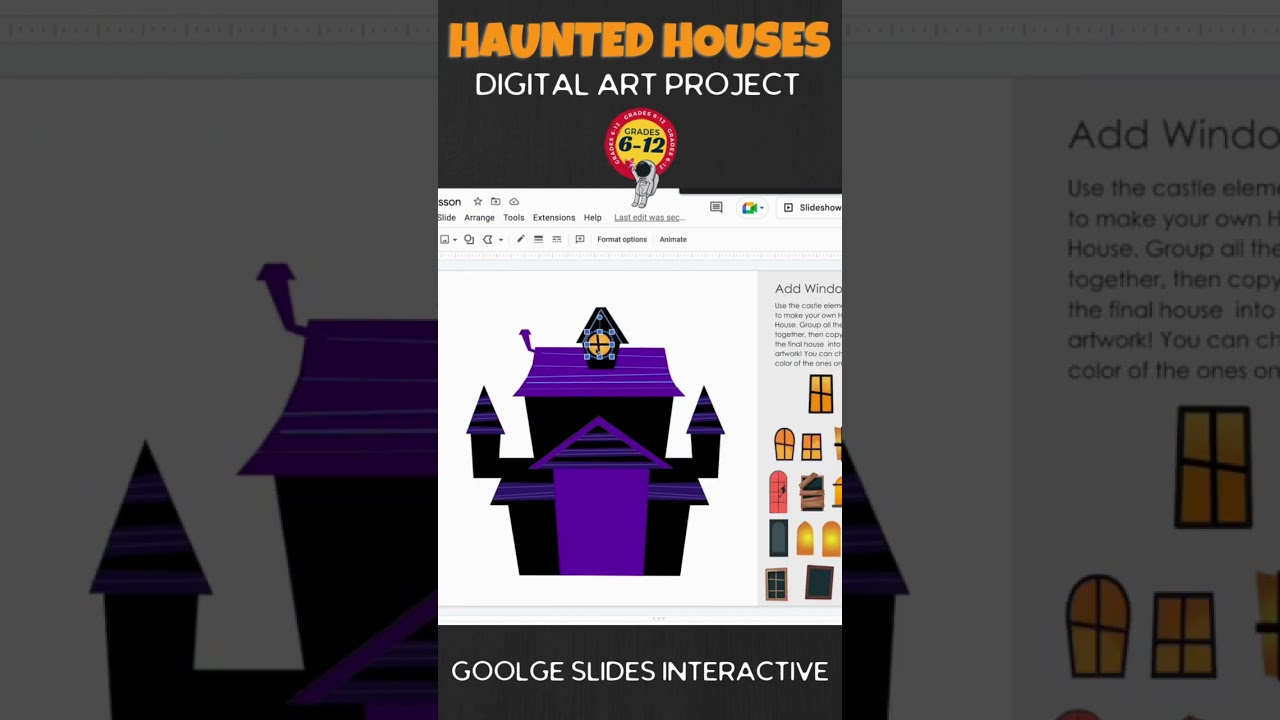 Haunted Houses Digital Art Project