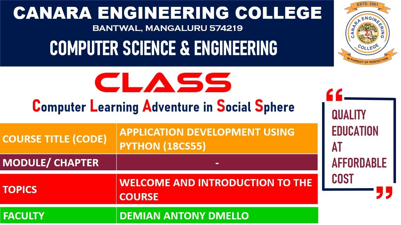 VTU ADP (18CS55) Application Development using Python