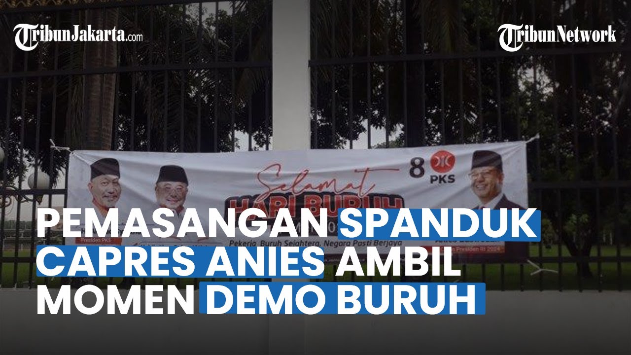 Pemasangan Spanduk Capres Anies di Sekitar Patung Kuda Manfaatkan Momen ...