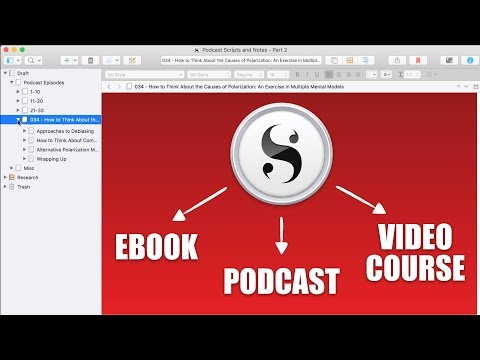 I Write My Podcast (and Everything Else) in Scrivener