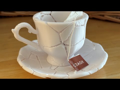 Free 3D file Smashed Teacup and Saucer 🫖・3D printing model to download ...