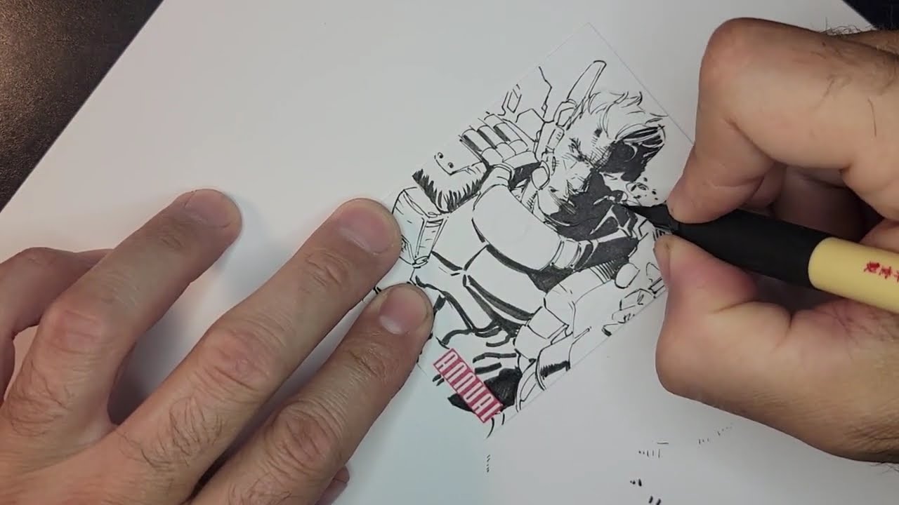 Cable sketch card Inks