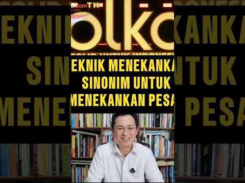 Teknik Sinonim untuk memperkuat pesan #publicspeakingforsales #publicspeaking
