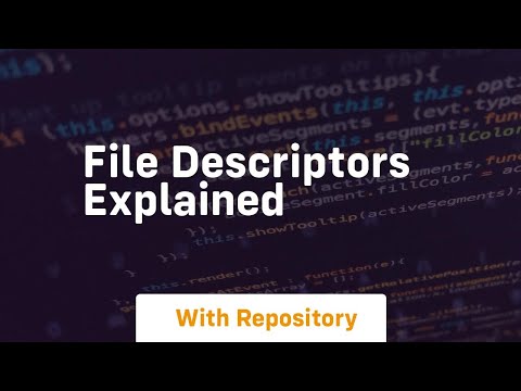File descriptors explained