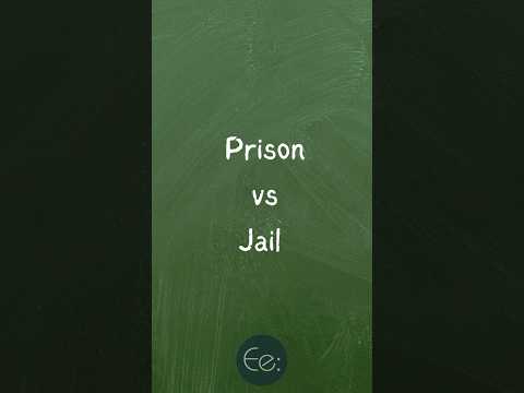 Prison vs. Jail 🏢🚨 What’s the Difference? by English explained #difference #meaning #explained #tips