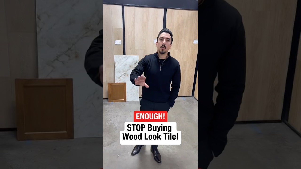 Roger shares his opinion on Wood-Look Tile🤷🏻‍♂️🏡 #flooring #renovation #homeimprovement