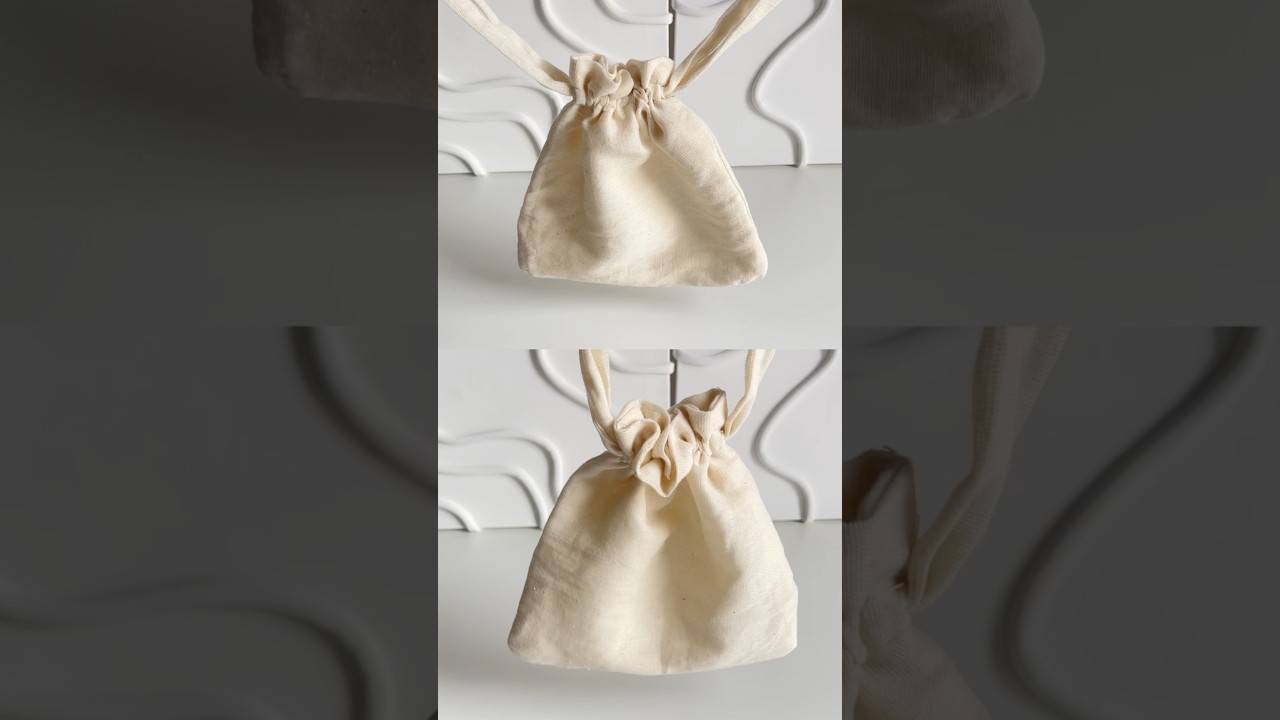 EASY SEWING DIY DRAWSTRING BAG IN 5 mins