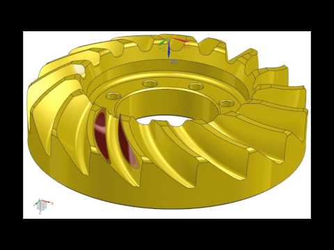 3d tooth contact simulation on spiral bevel gear