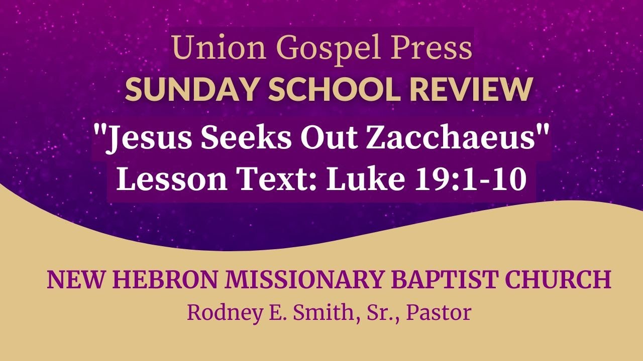 Sunday School - 