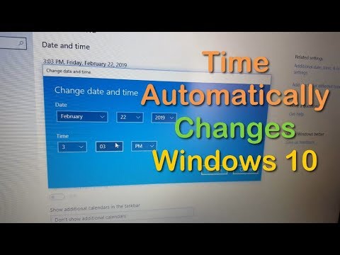Time Automatically Changes Windows 10 Fix
