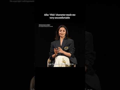 Character that made Alia uncomfortable💔 #aliabhatt #bollywood #shortsfeed #aliabhat