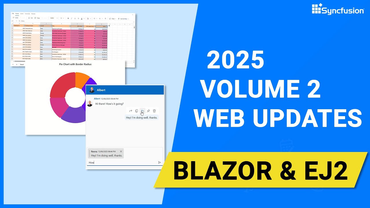 Syncfusion Blazor and EJ2 Updates—2025 Volume 2