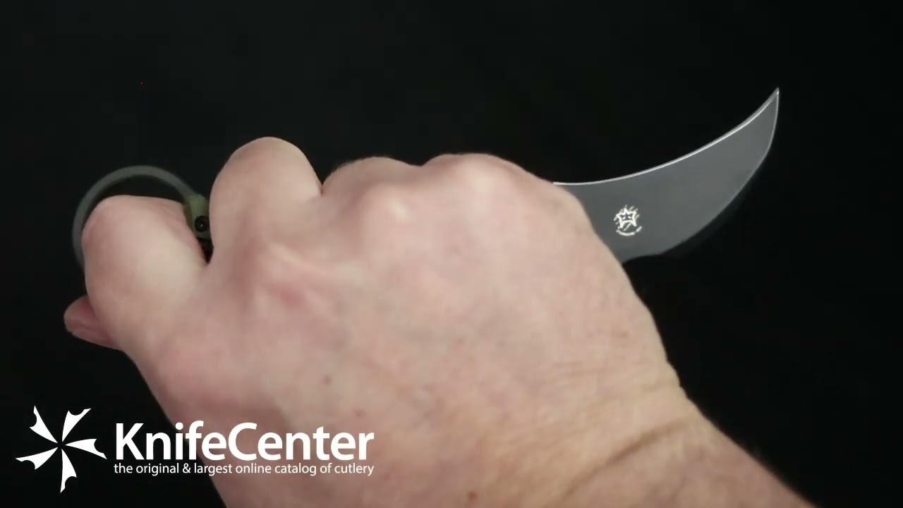 Fox Bastinelli 591OD Black Bird Folding Karambit