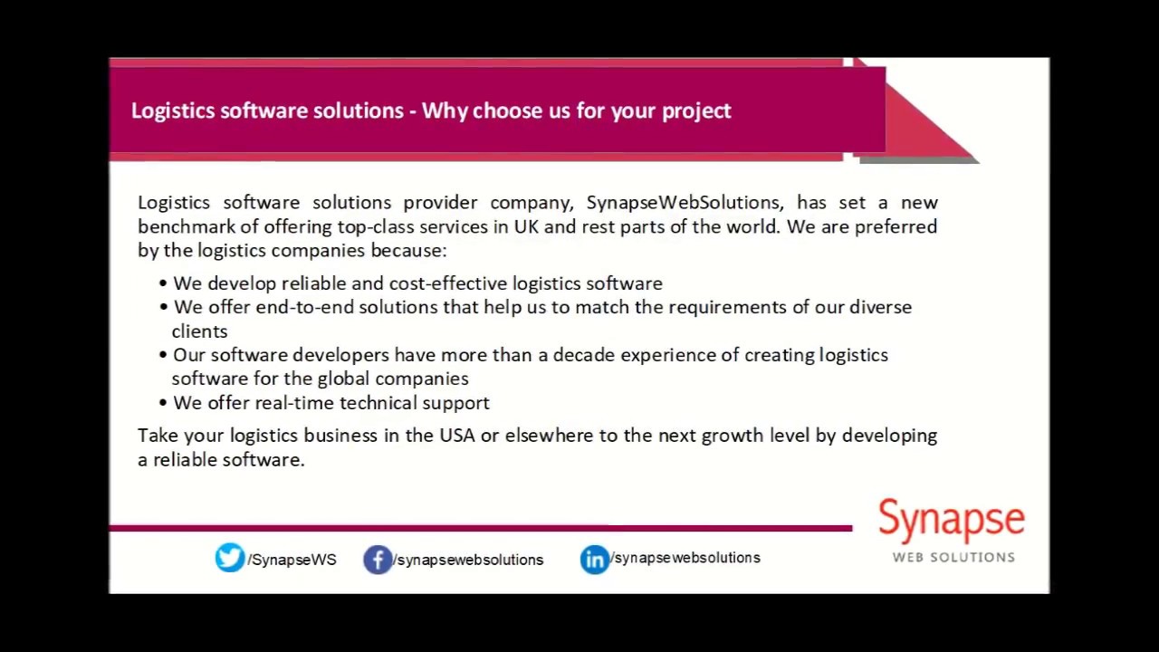 Logistics software solutions - We bring success to your processes