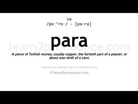 Pronunciation of Para | Definition of Para