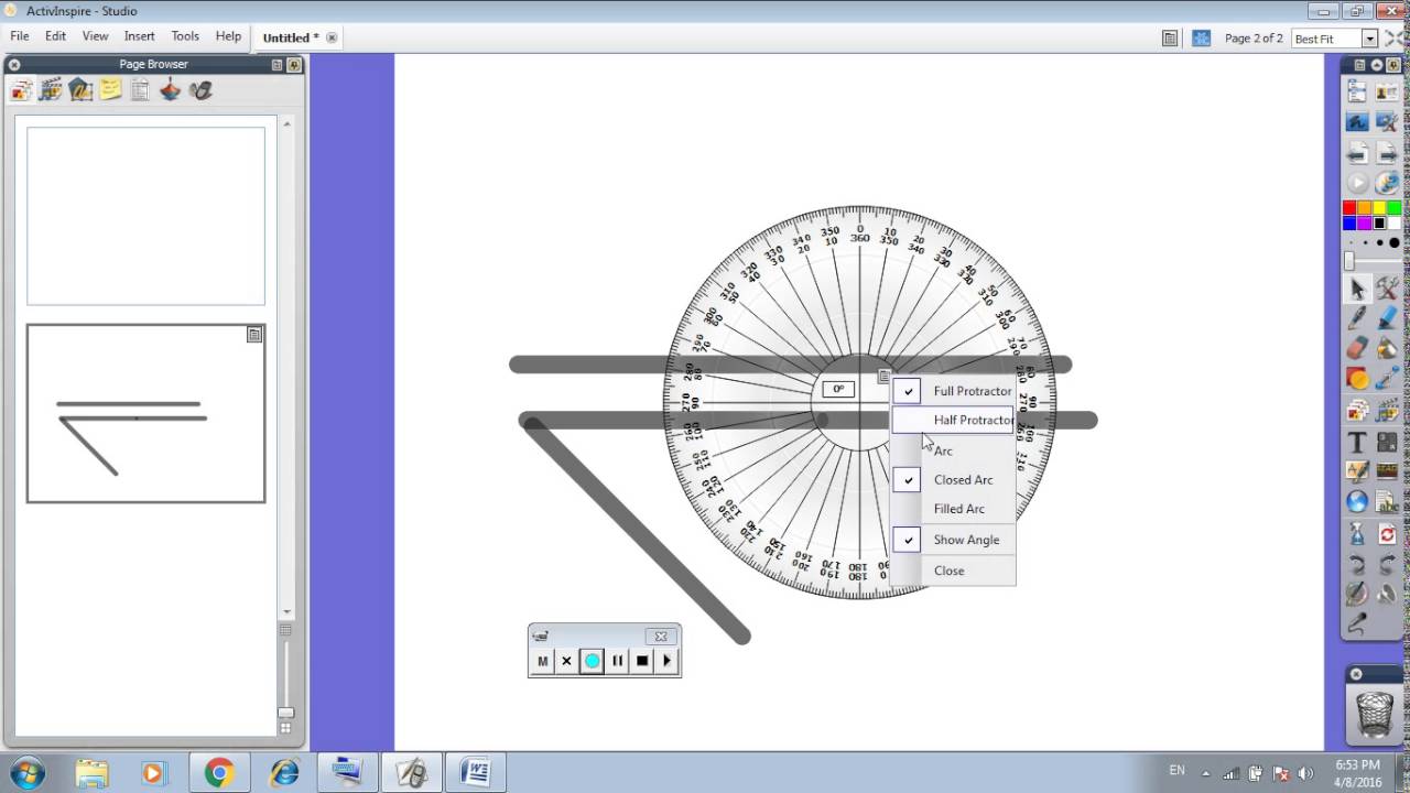 ActivInspire – studio   maths  tools