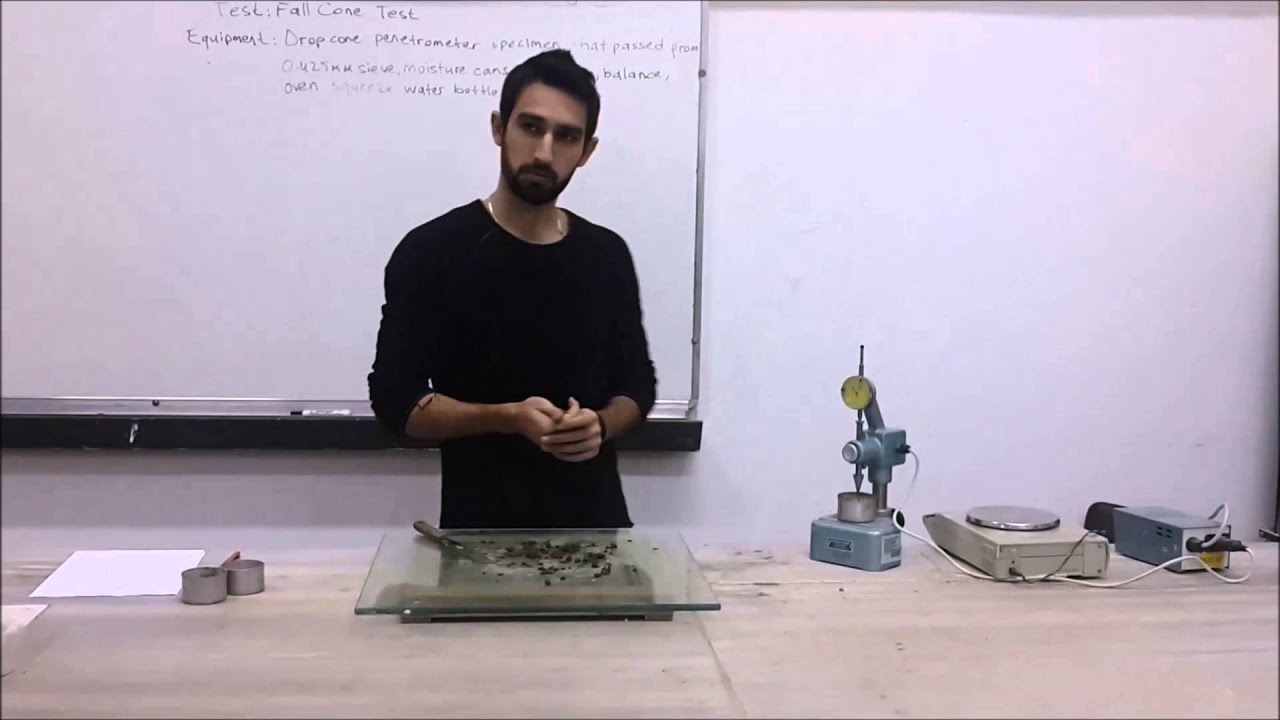 FALL CONE TEST-EXPERIMENT 8(AYMAN ASSAAD)