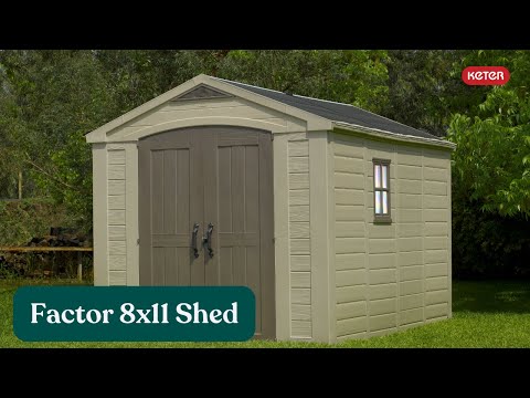 Factor 8x11 Resin Storage Shed - Keter