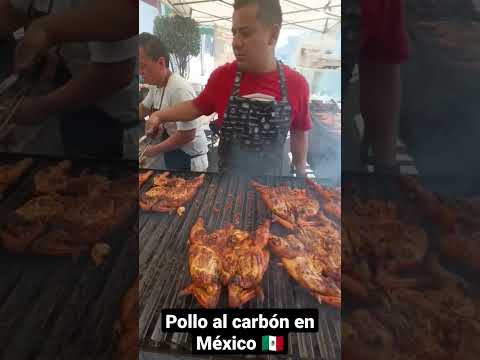 pollo al carbón en México 🇲🇽