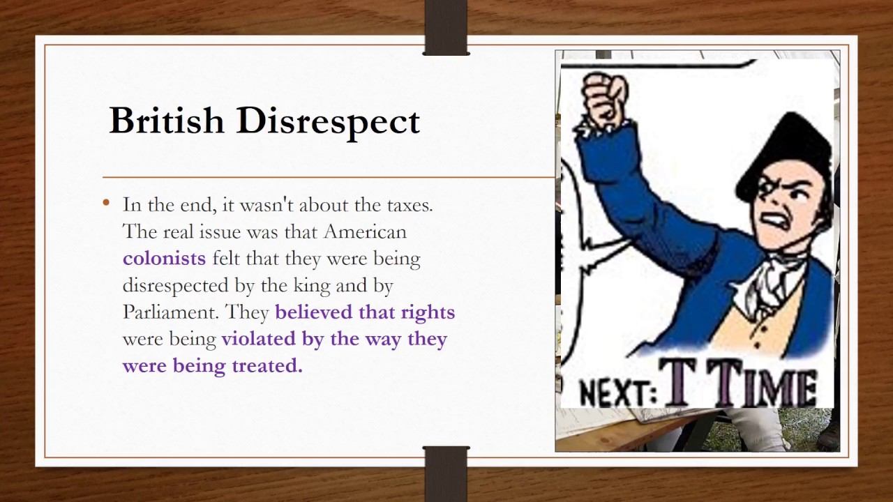 Boston Tea Party and Taxation without Representation