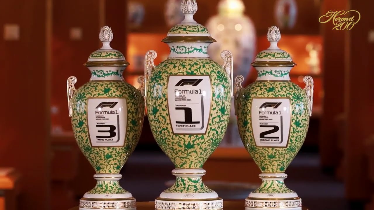 Herend Porcelain Trophy at Formula One Hungarian Grand Prix 2024 ...