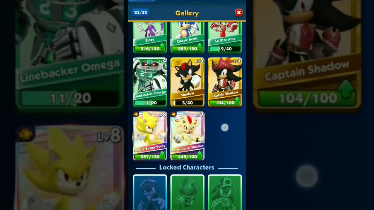 All Sonic Dash Characters I have unlocked so far.