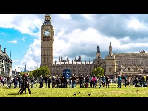 DOCTOR WHO | time Lapse of the TARDIS crash landed on Parliament Square ...